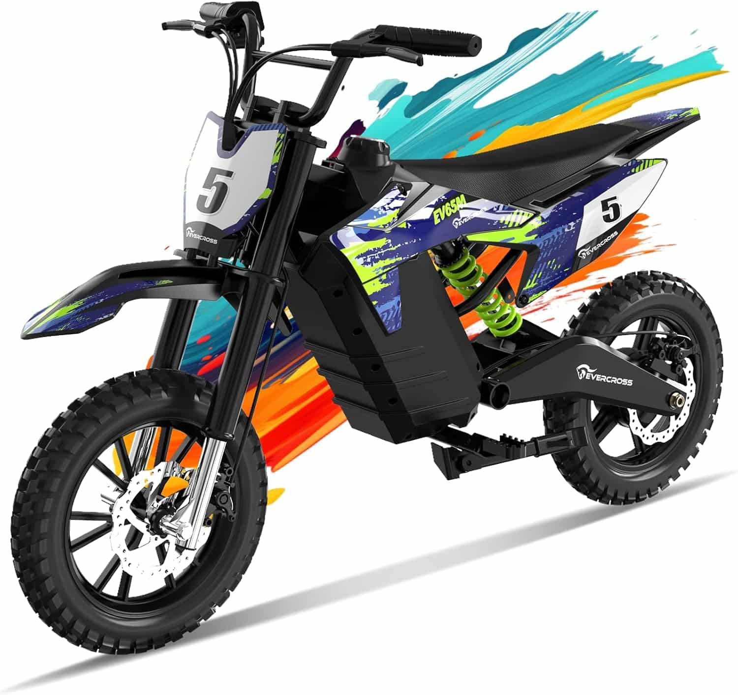 EV65M – Motocross électrique enfant 500W, 30 km/h, 12+ ans